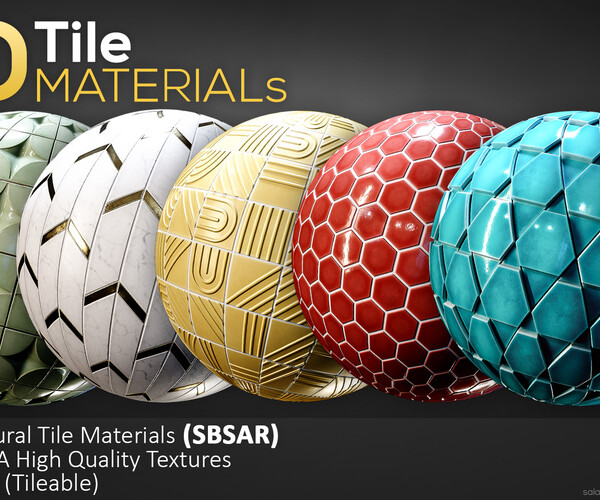 ArtStation - 20 Tile Materials - Base Materials Vol.3 | Game Assets