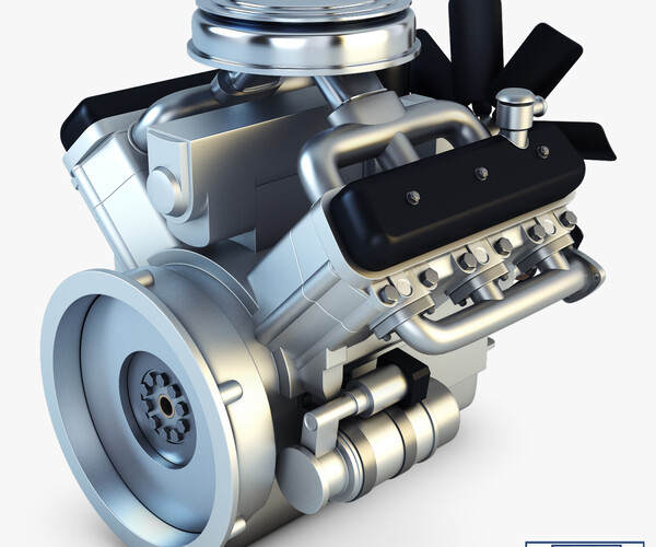 ArtStation - V6 Type Engine v 1 | Resources