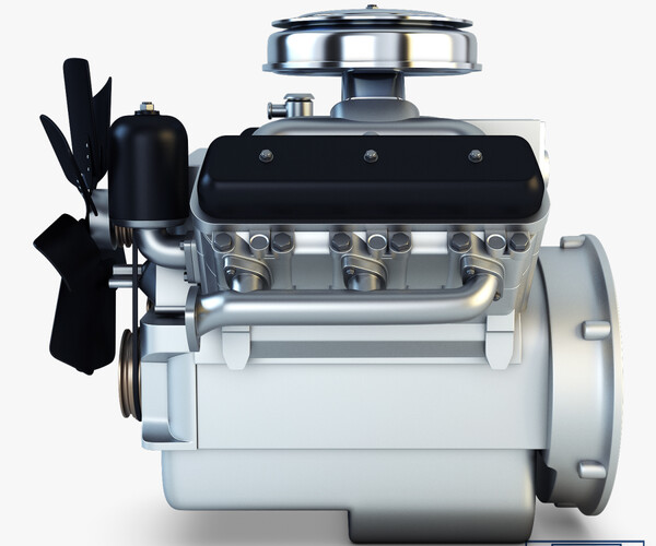 ArtStation - V6 Type Engine v 1 | Resources