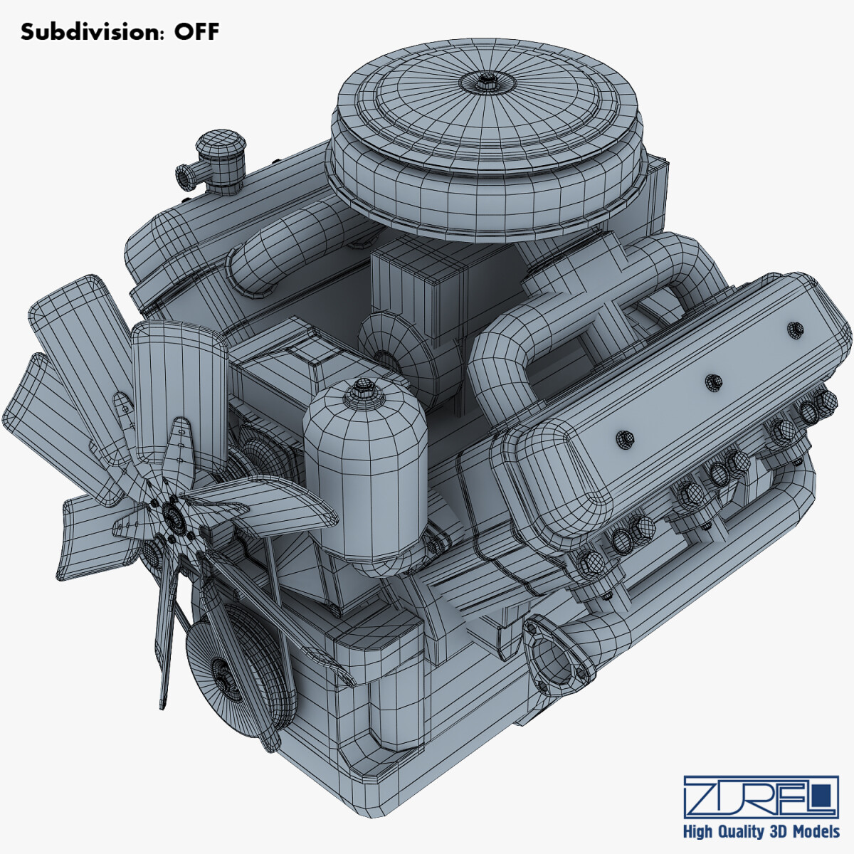 ArtStation - V6 Type Engine v 1 | Resources