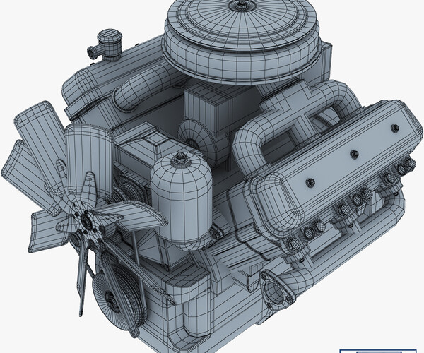 ArtStation - V6 Type Engine v 1 | Resources