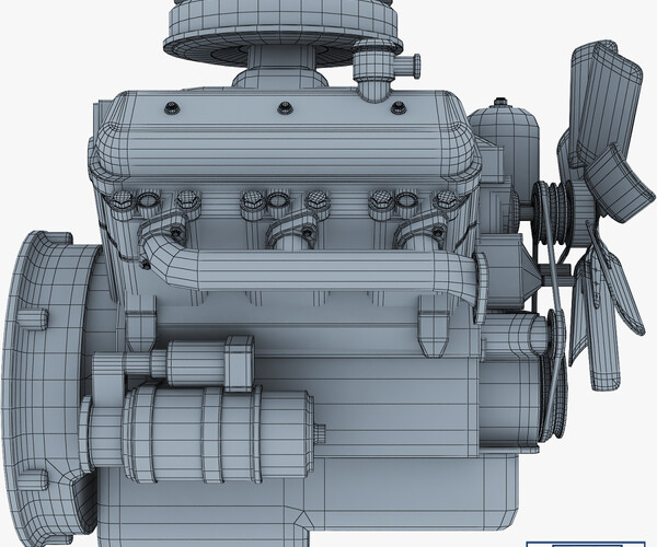 ArtStation - V6 Type Engine v 1 | Resources