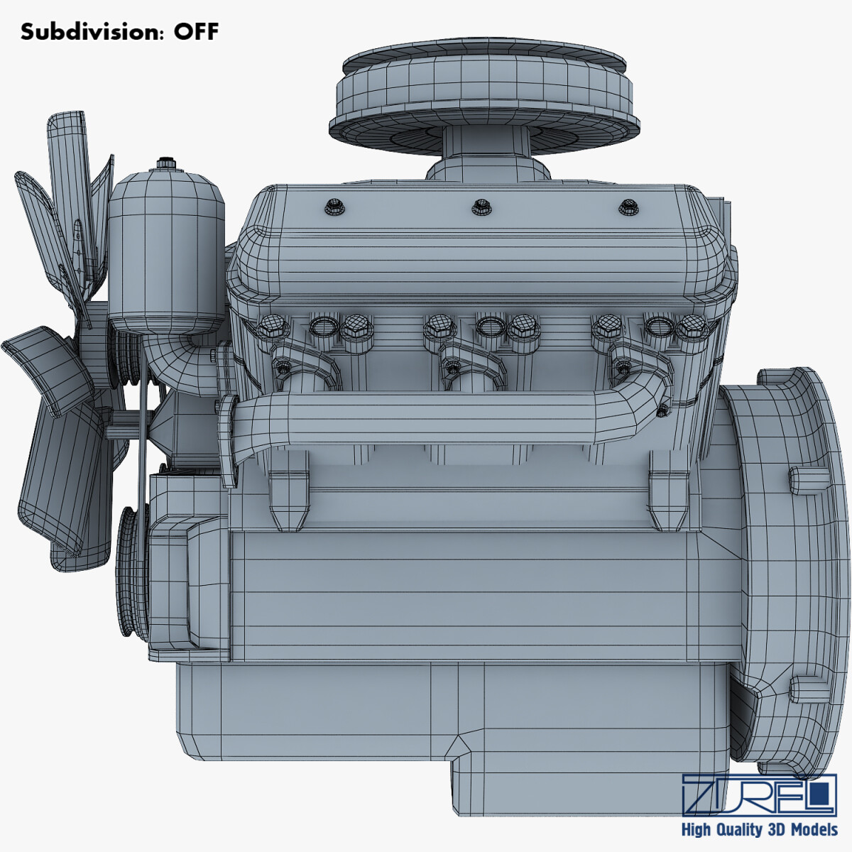 ArtStation - V6 Type Engine v 1 | Resources