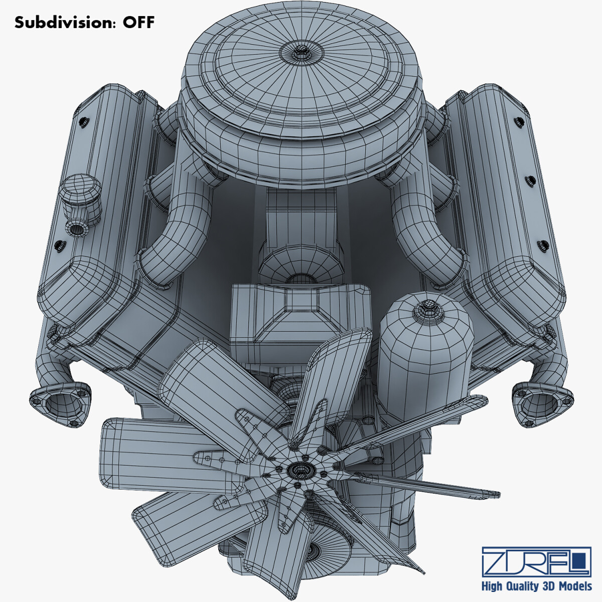 ArtStation - V6 Type Engine v 1 | Resources