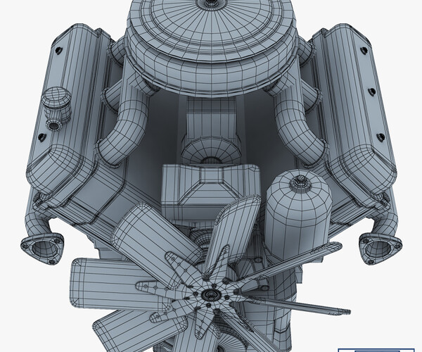 ArtStation - V6 Type Engine v 1 | Resources