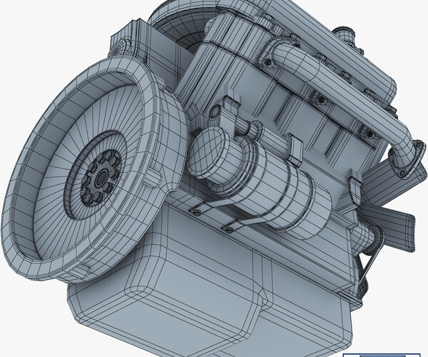 ArtStation - V6 Type Engine v 1 | Resources