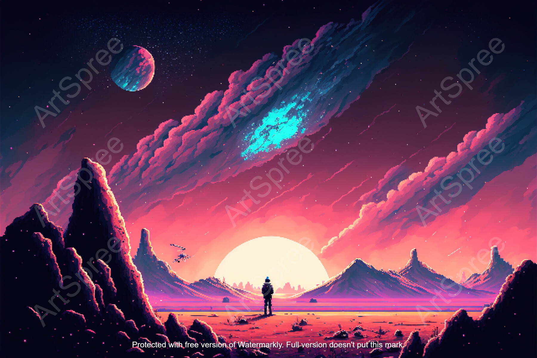 ArtStation - 6 Pixelated Backgrounds/Wallpapers In 4K | Artworks