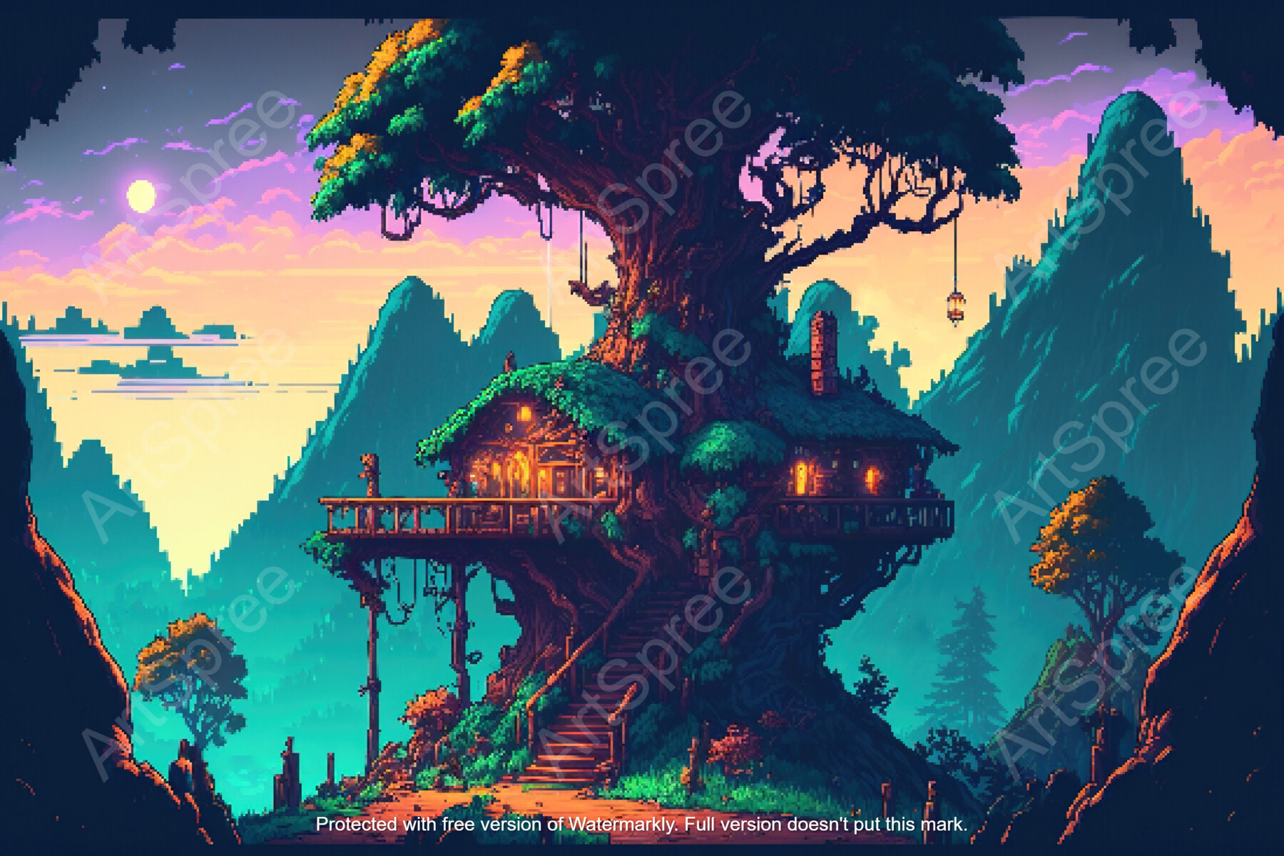 ArtStation - 6 Pixelated Backgrounds/Wallpapers In 4K | Artworks