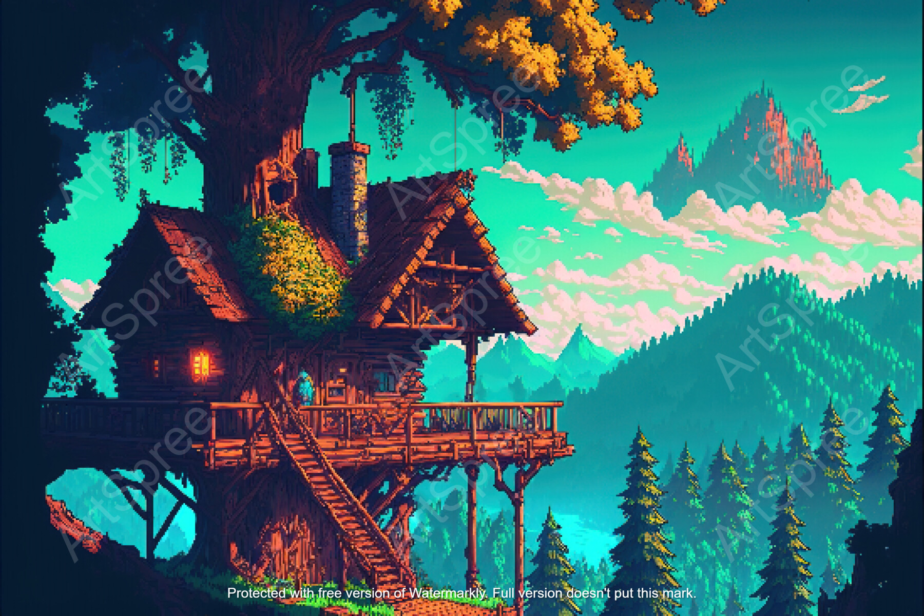 ArtStation - 6 Pixelated Backgrounds/Wallpapers In 4K | Artworks