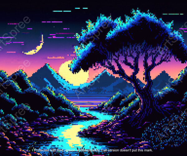 ArtStation - 6 Pixelated Backgrounds/Wallpapers in 4K | Artworks