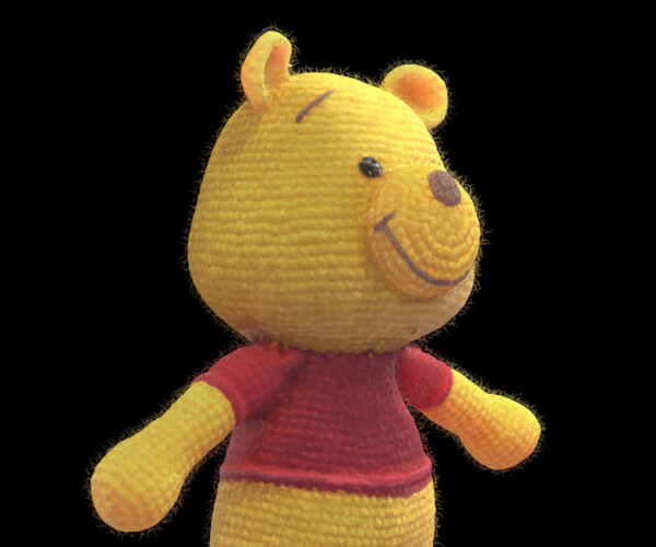 ArtStation - Bear crochet doll - 3D Scan | Resources