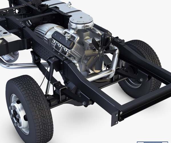 ArtStation - Truck Chassis 4x4 v 1 | Resources