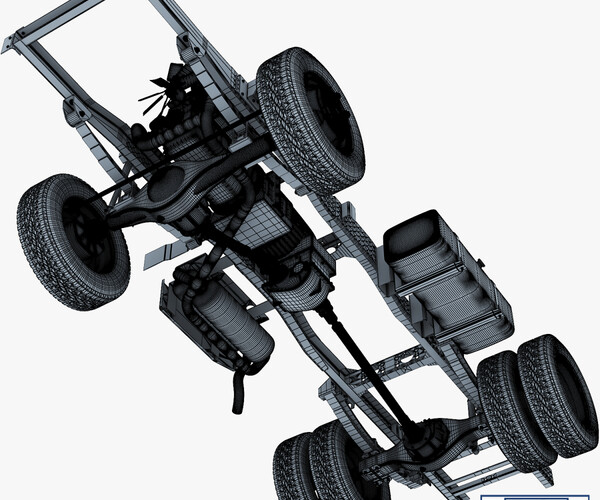 ArtStation - Truck Chassis 4x4 v 1 | Resources