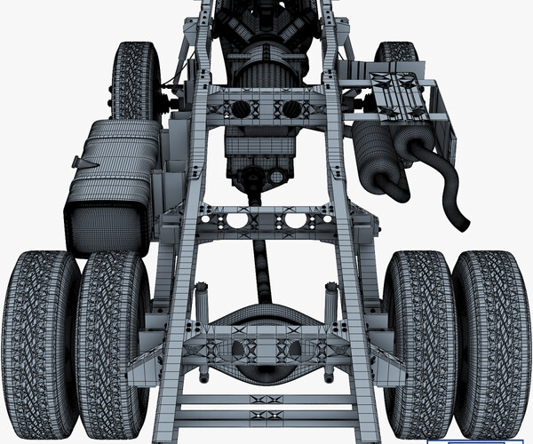 ArtStation - Truck Chassis 4x4 v 1 | Resources