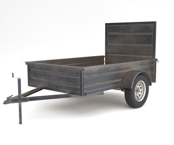 ArtStation - Utility Trailer 3D Model PBR 3D model | Resources