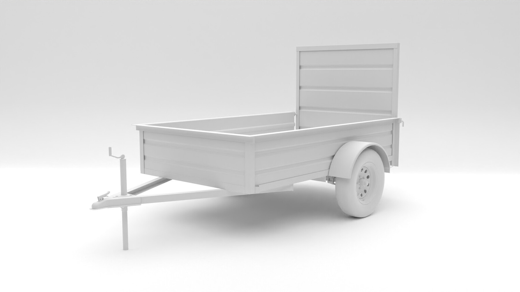 ArtStation - Utility Trailer 3D Model PBR 3D model | Resources