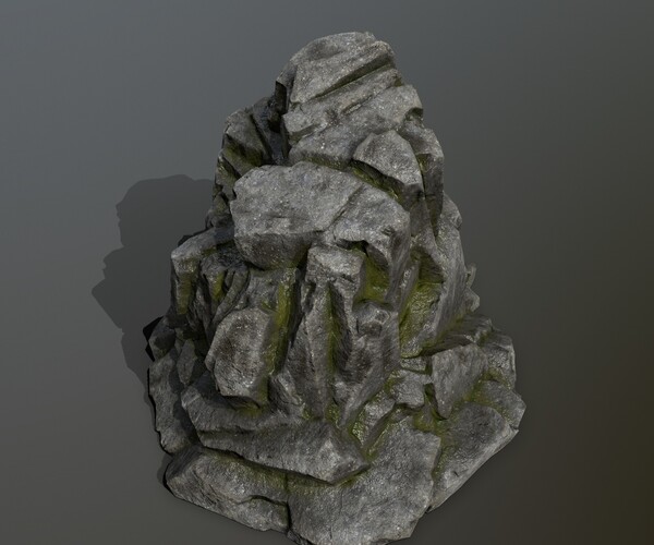 ArtStation - Mossy Rock Mountain | Game Assets