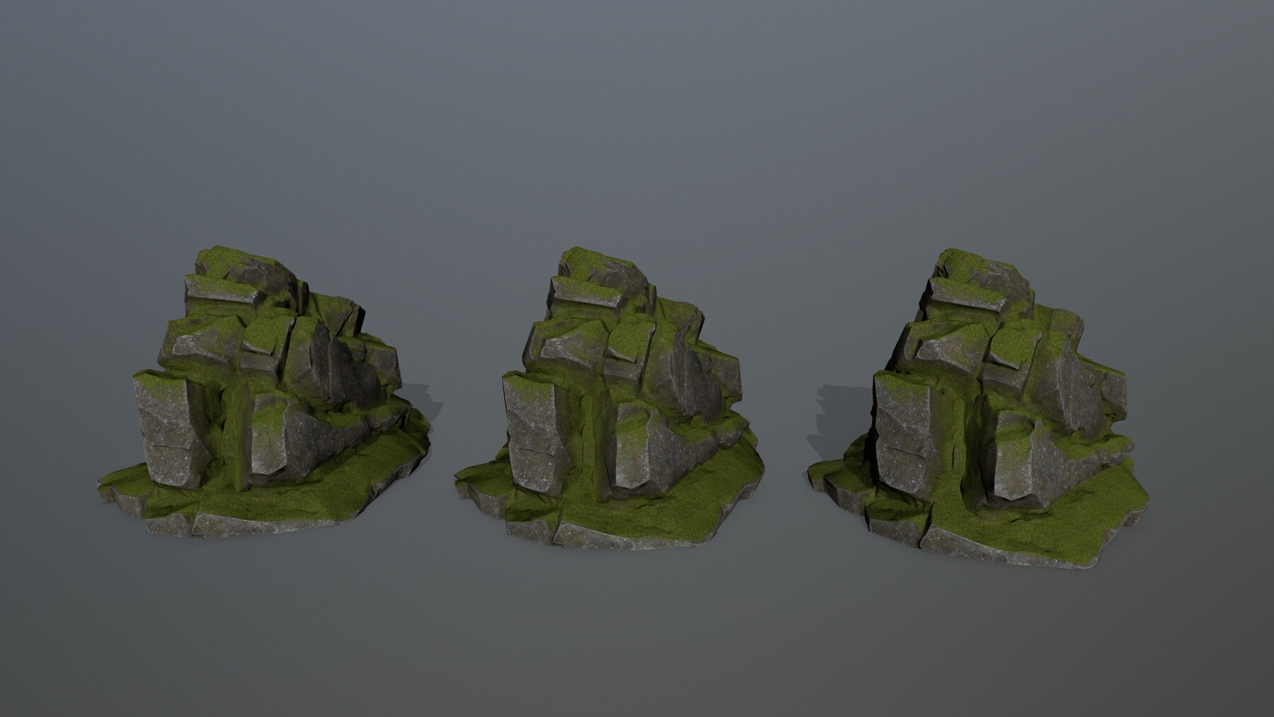 ArtStation - Mossy Rock Mountain | Game Assets