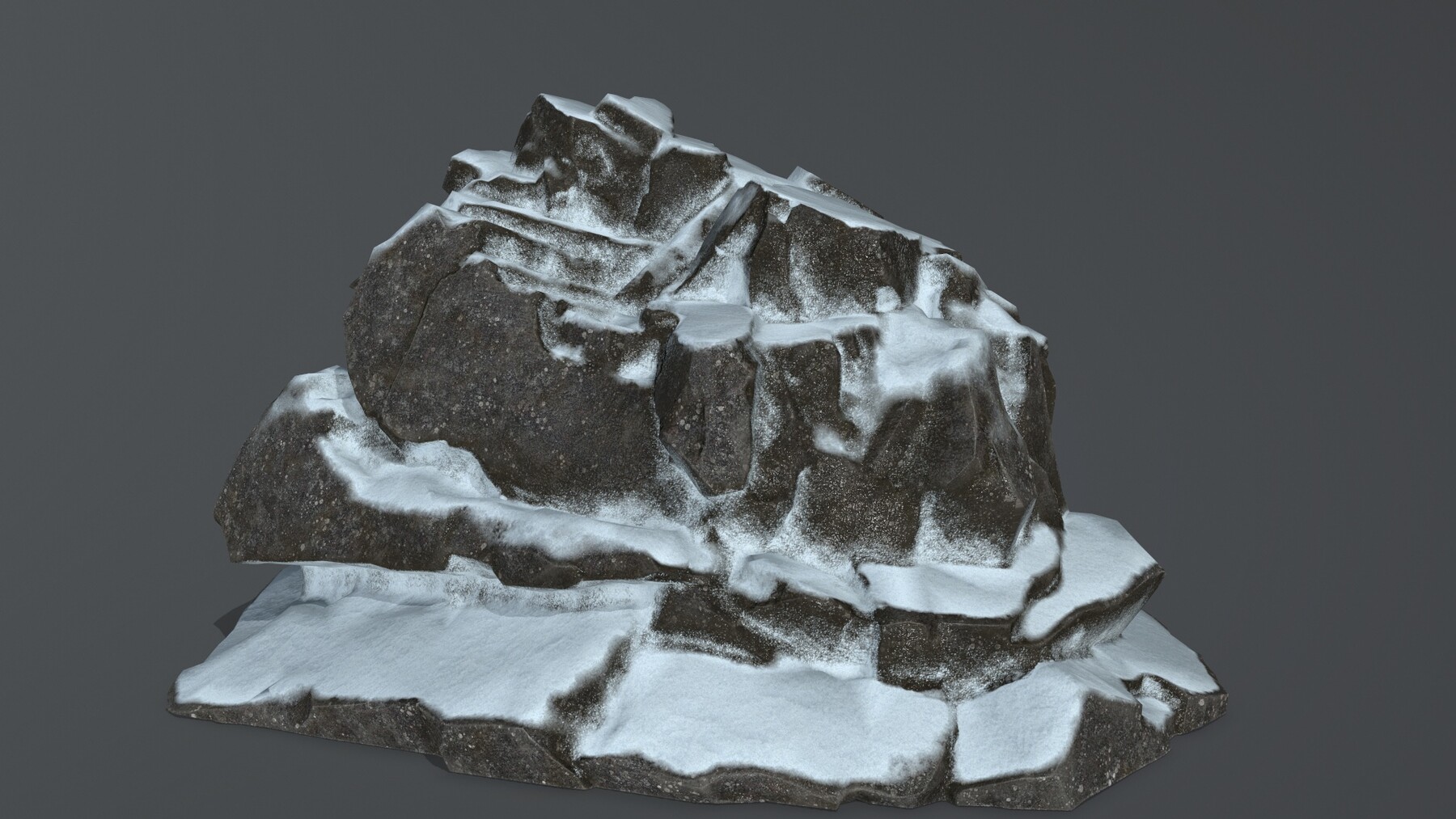 ArtStation - Snowy Rock Mountain | Game Assets