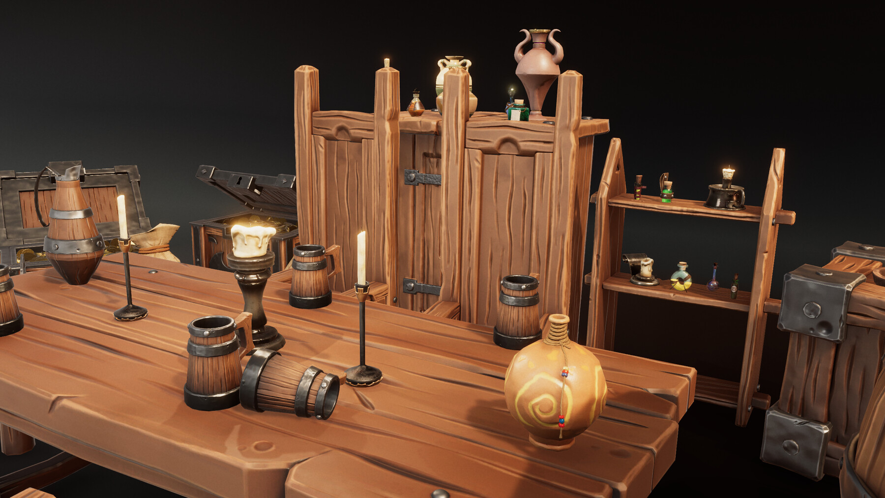 ArtStation - Medieval Village - Furniture and Misc. Pack | Game Assets