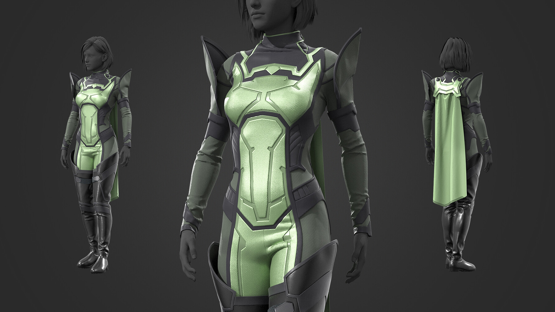 ArtStation - Sci-fi female outfit #4 / Cyberpunk / Future / Fantastic ...