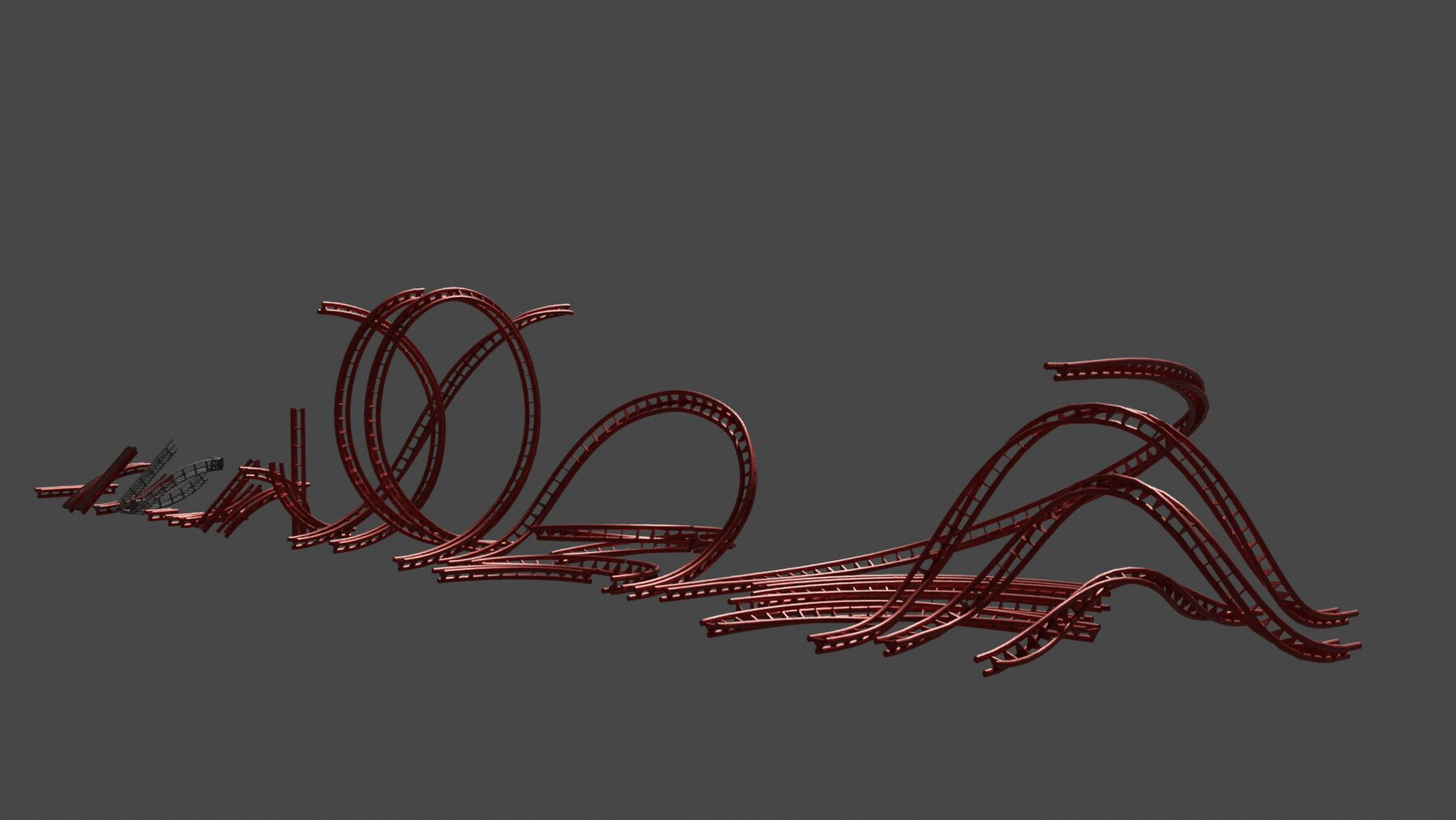 ArtStation - Custom Rollercoaster Track Set | Game Assets