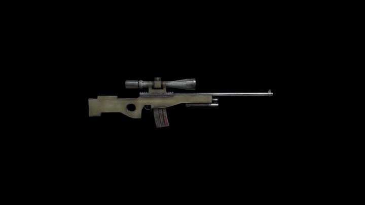 ArtStation - Assault rifle Sniper Gun - Low Poly 4k Ready to game ...