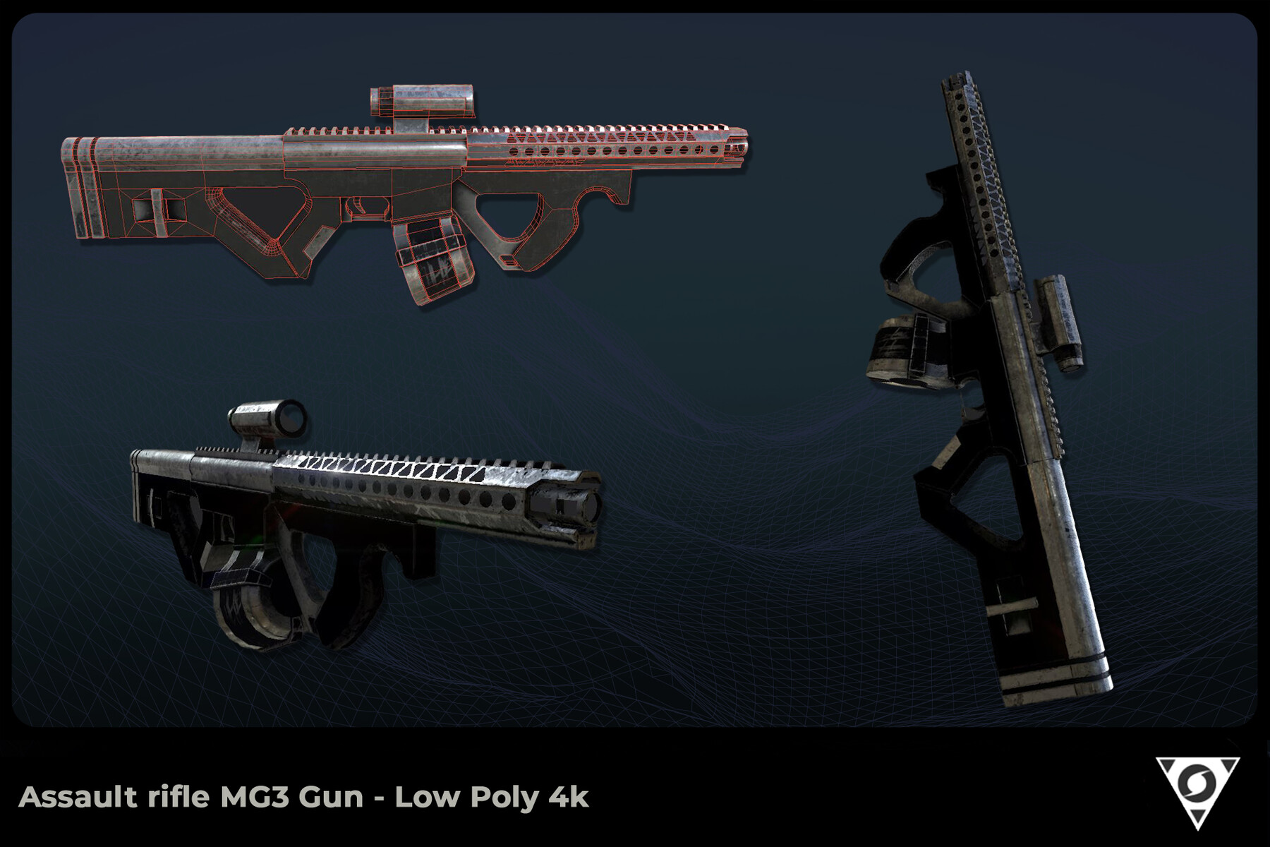 ArtStation - Assault rifle MG3 Gun - Low Poly 4k Ready to game Shooter ...