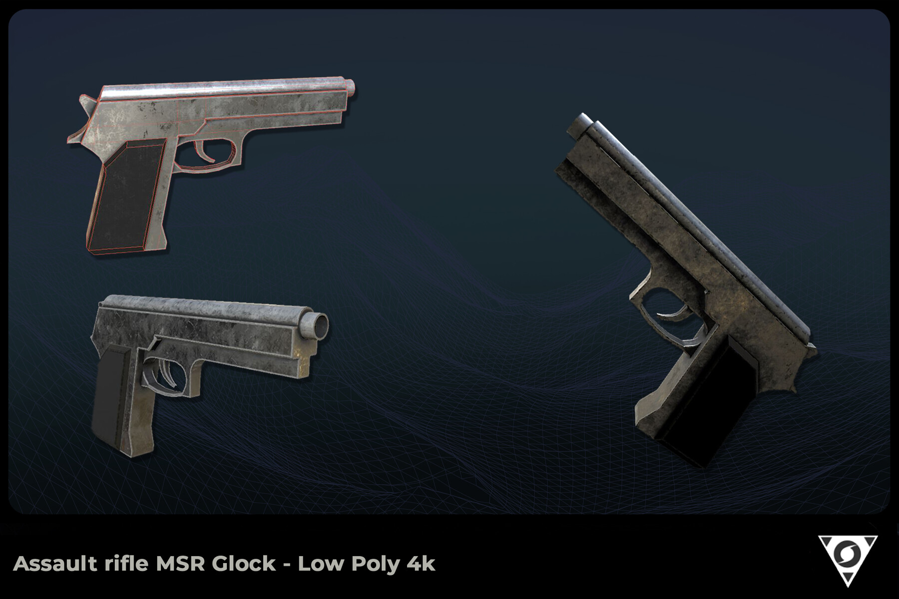 ArtStation - Assault rifle guns - FULL BUNDLE - Low Poly 4k Ready to ...