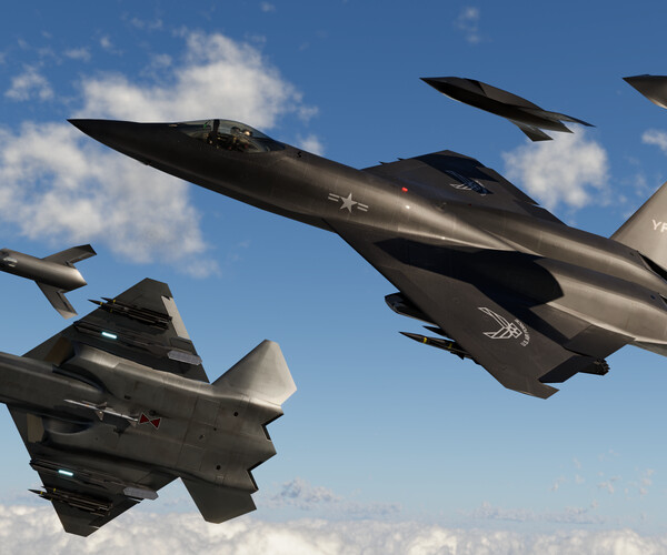 ArtStation - Northrop/McDonnell Douglas YF-23 jet | Game Assets