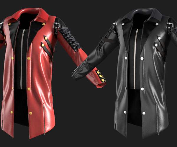 ArtStation - Jacket / Marvelous Designer / Clo 3D project + obj | Game ...