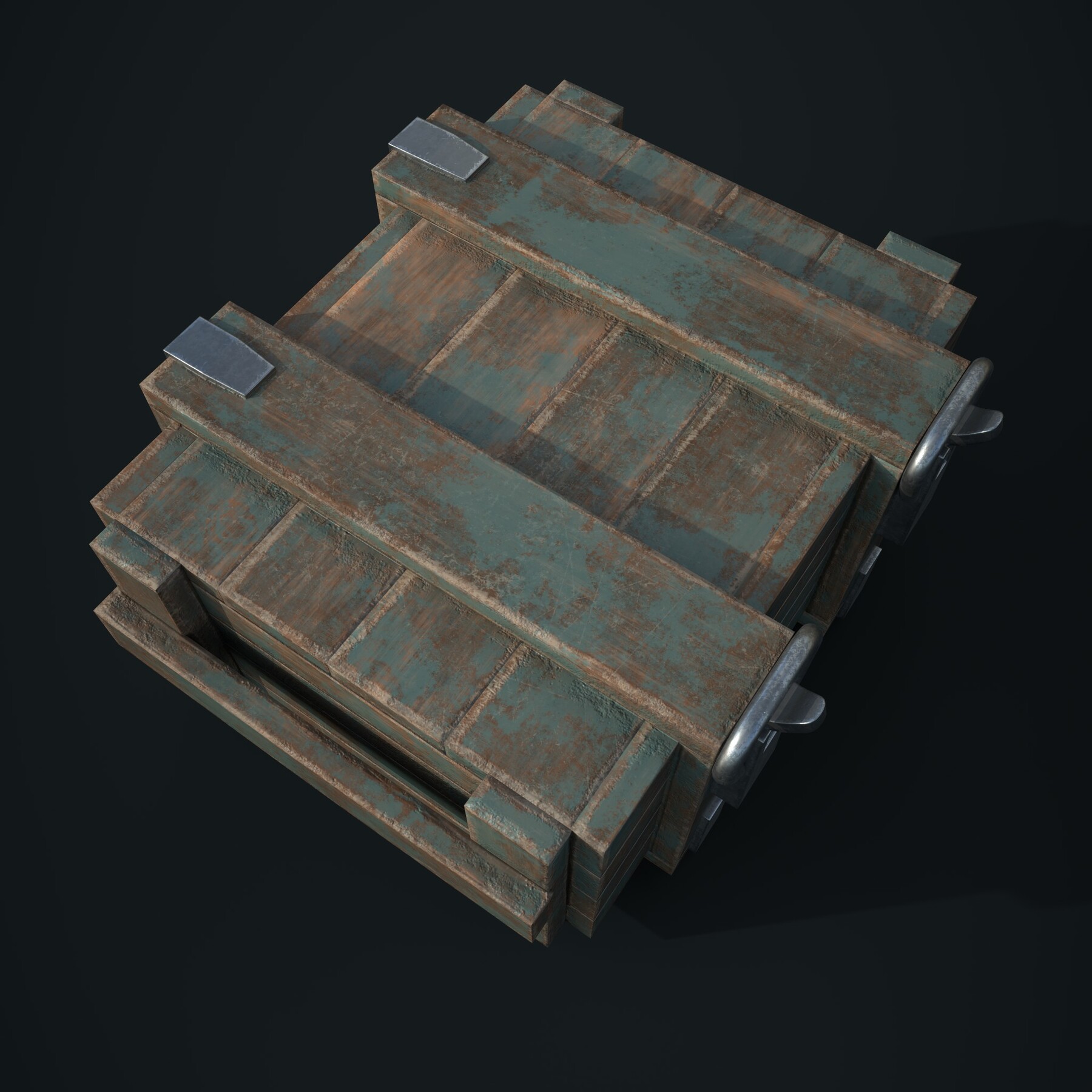 ArtStation - small wooden army box | Game Assets