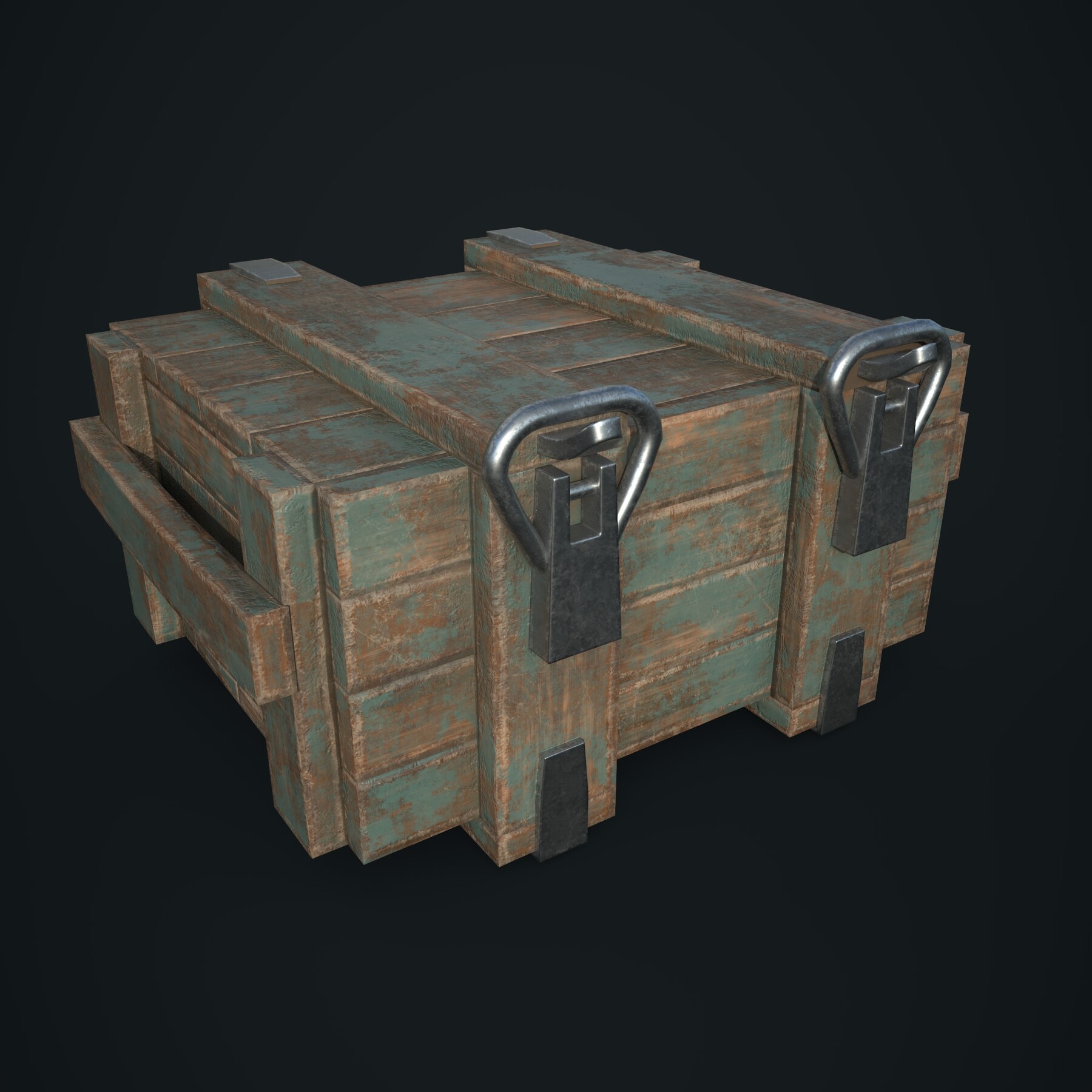 ArtStation - small wooden army box | Game Assets