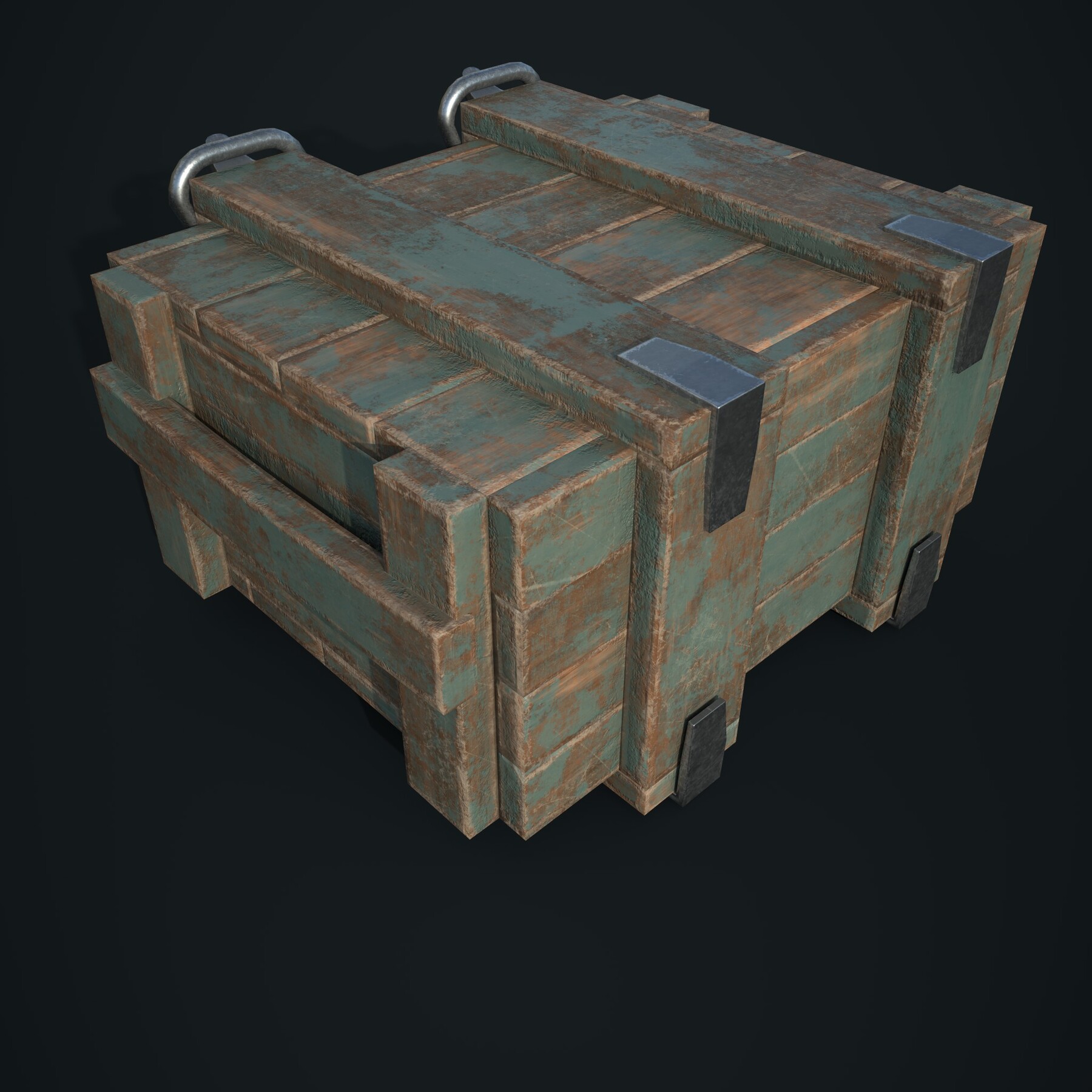 ArtStation - small wooden army box | Game Assets