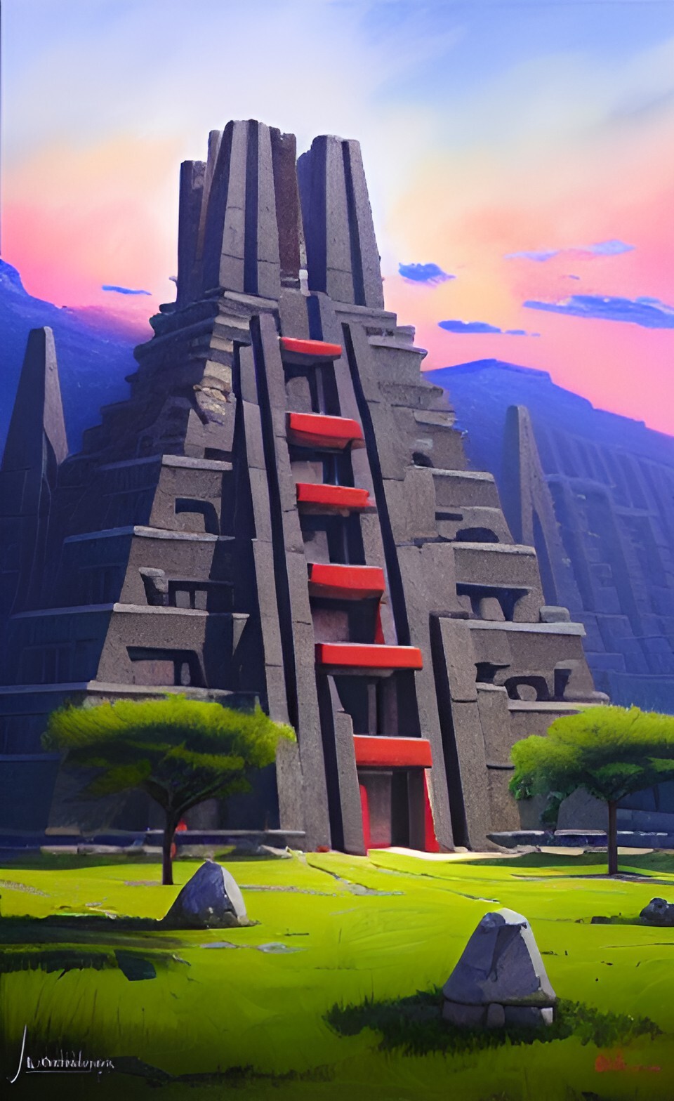 ArtStation - Aztec architecture 7900 jpg pack wombo art | Artworks