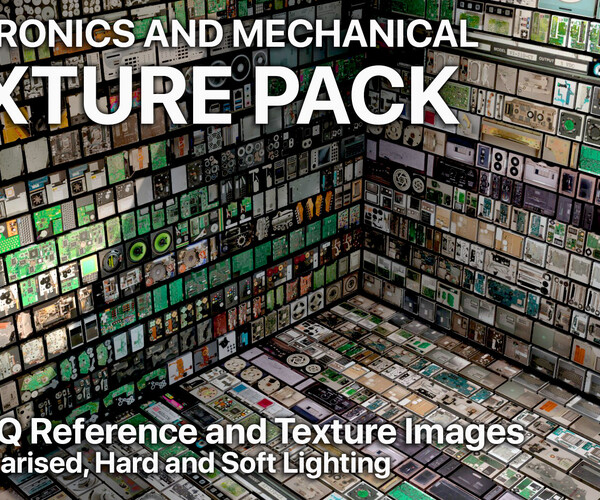 ArtStation - Electronics and Mechanical Texture Pack | Resources