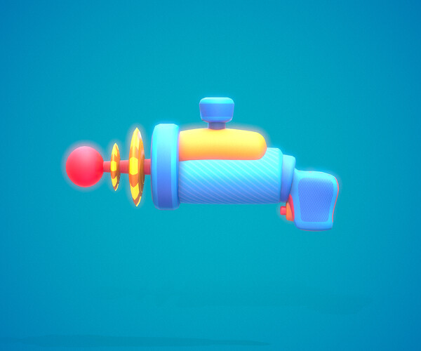 ArtStation - Stylized Laser Gun | Game Assets