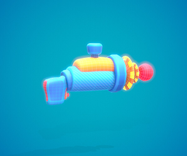 ArtStation - Stylized Laser Gun | Game Assets