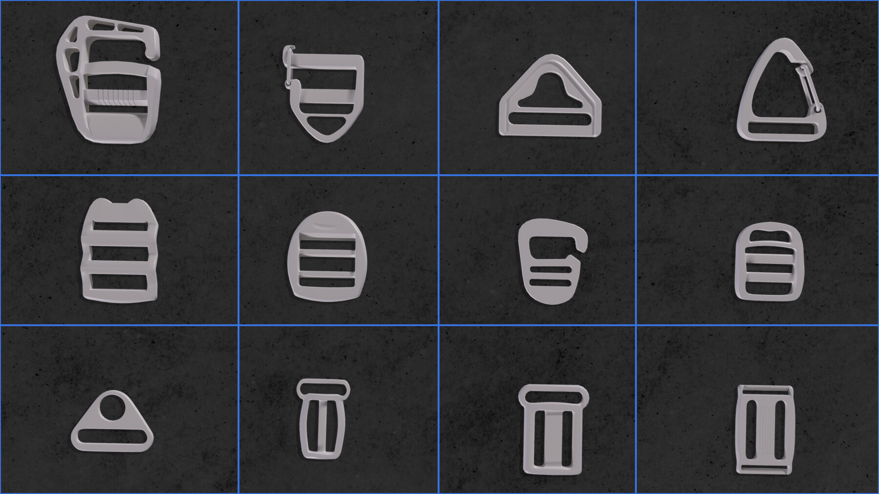 ArtStation - 4o Buckles and straps + UV | Resources