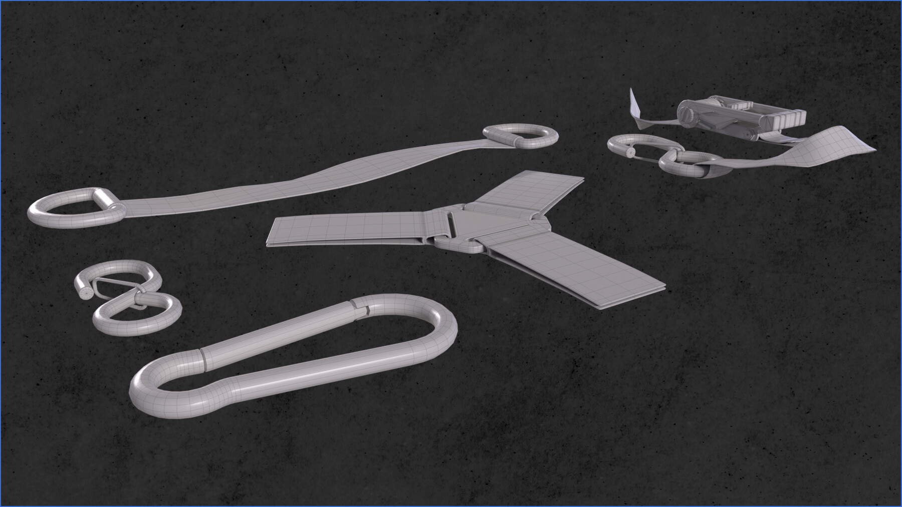 ArtStation - 4o Buckles and straps + UV | Resources