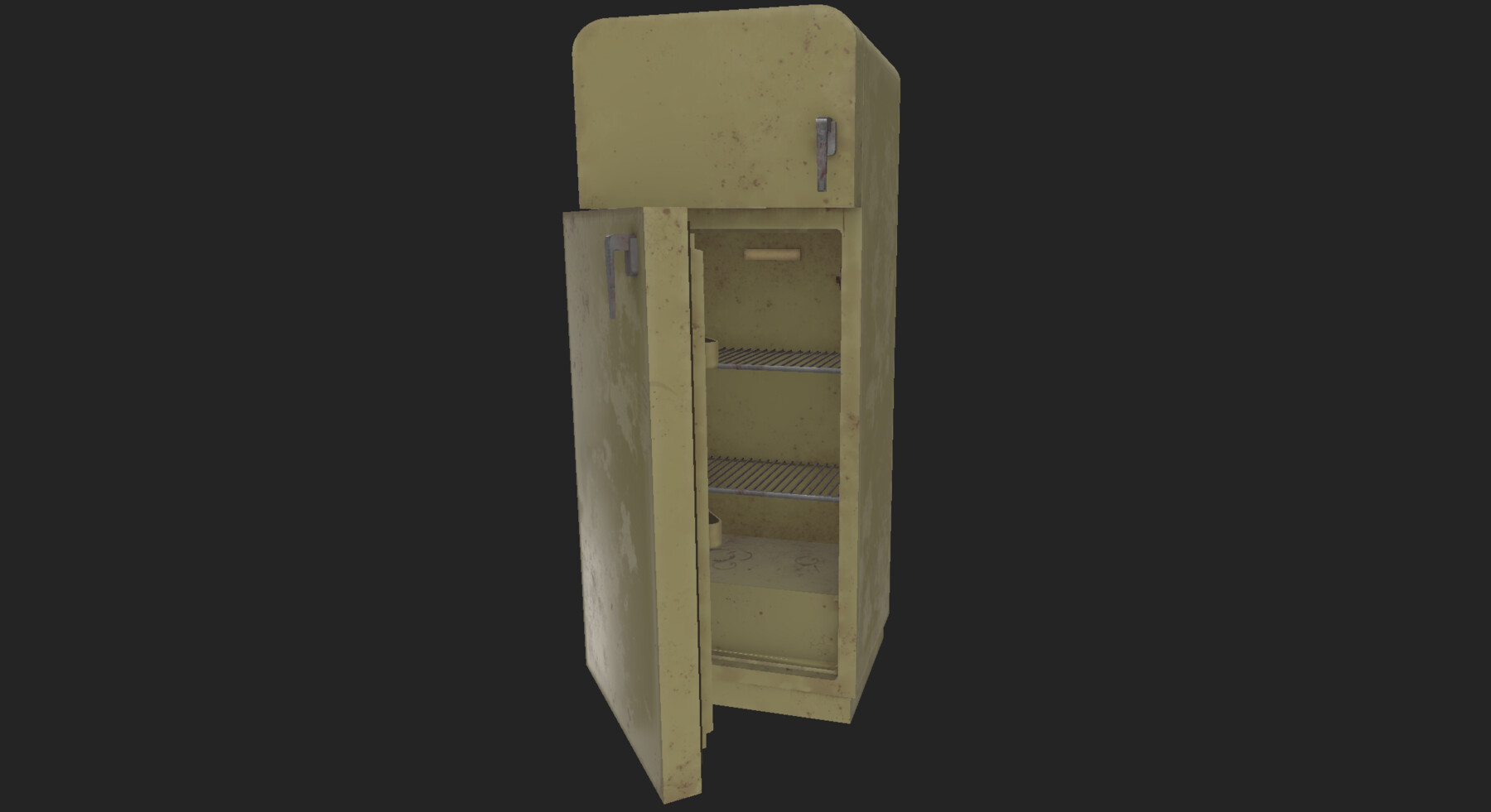 ArtStation - Game Ready Old Fridge | Game Assets