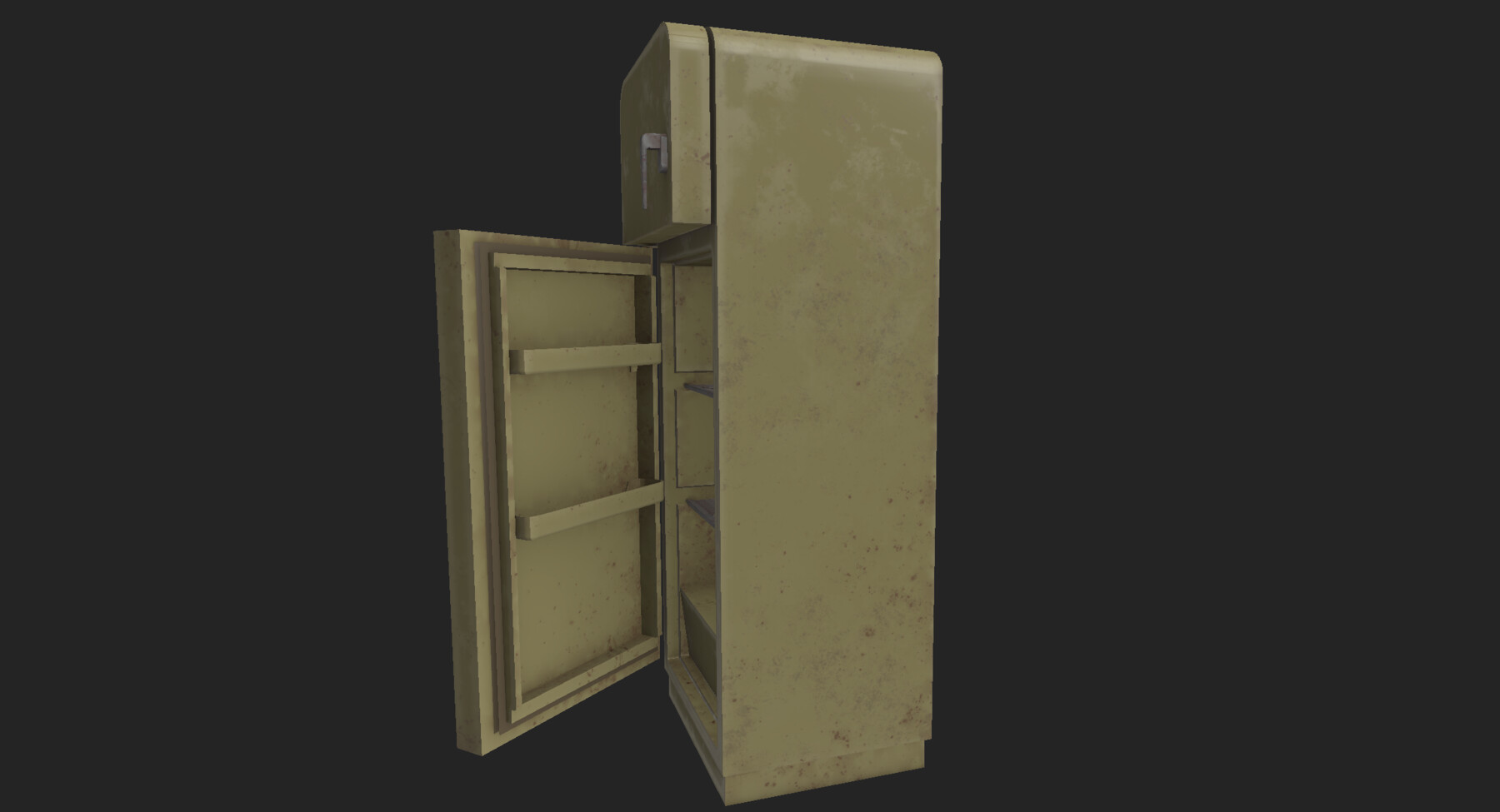 ArtStation - Game Ready Old Fridge | Game Assets