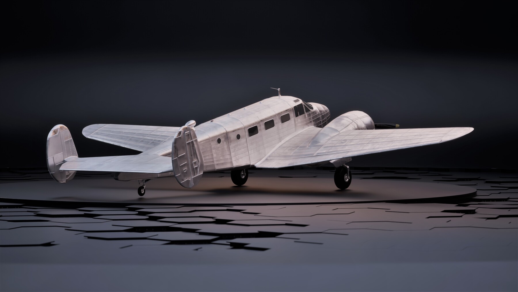 ArtStation - Aircraft - Beechcraft Model 18 , 3D model | Resources