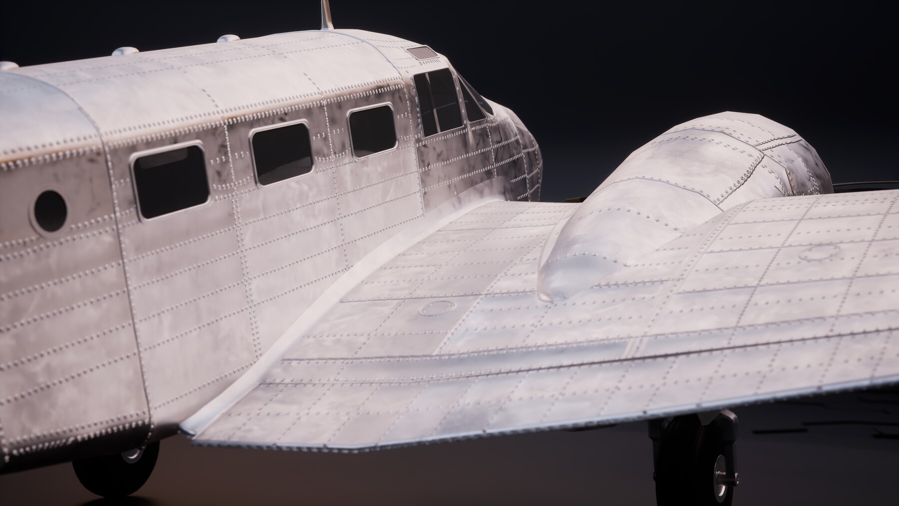 ArtStation - Aircraft - Beechcraft Model 18 , 3D model | Resources