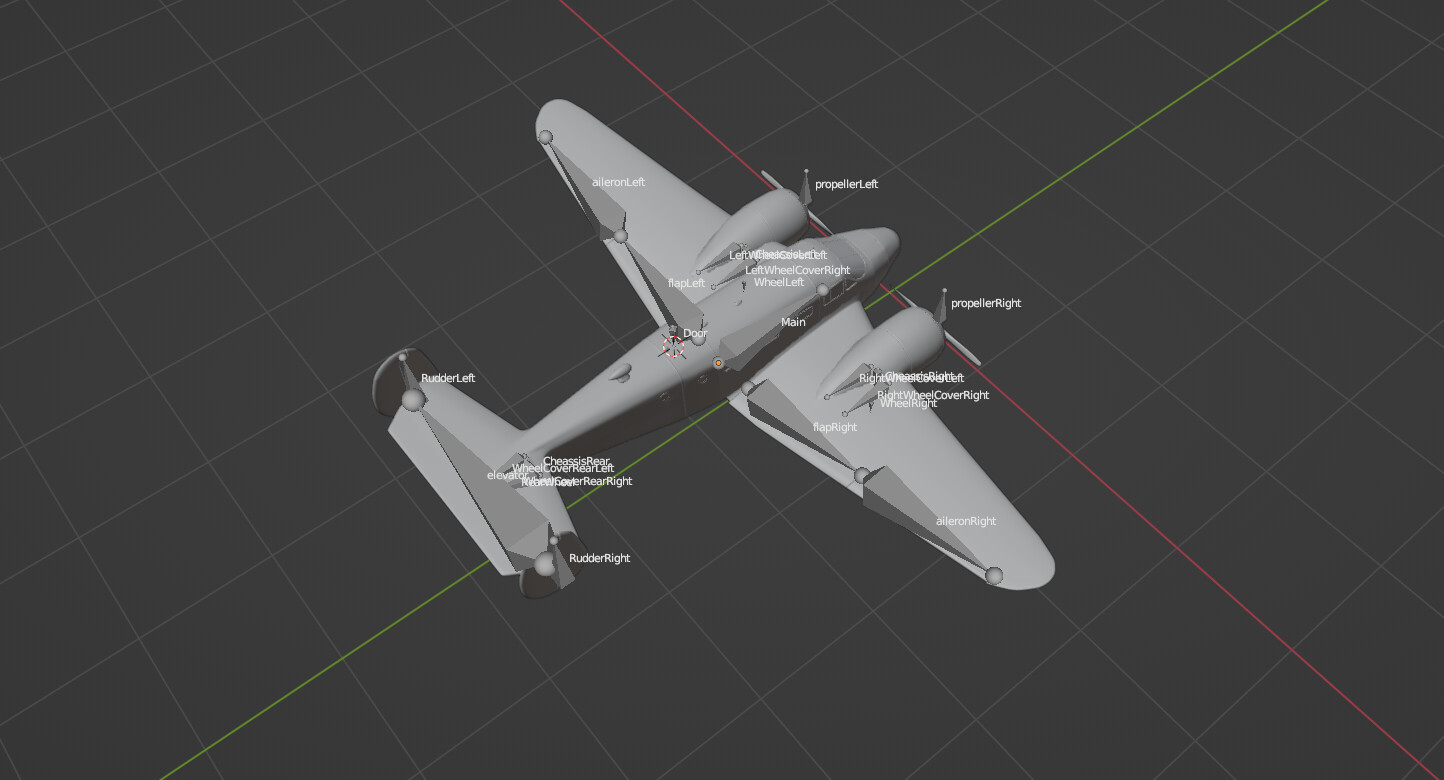 ArtStation - Aircraft - Beechcraft Model 18 , 3D model | Resources