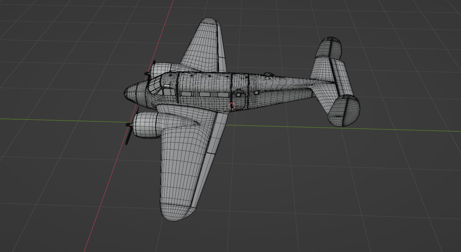 ArtStation - Aircraft - Beechcraft Model 18 , 3D model | Resources