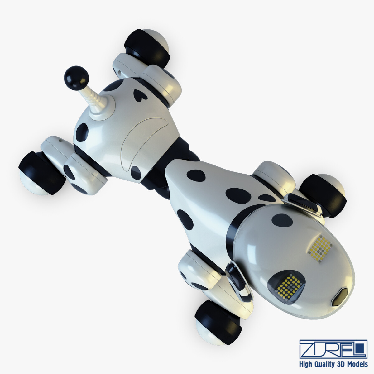 ArtStation - Zoomer Robot Dog Dalmatian | Resources