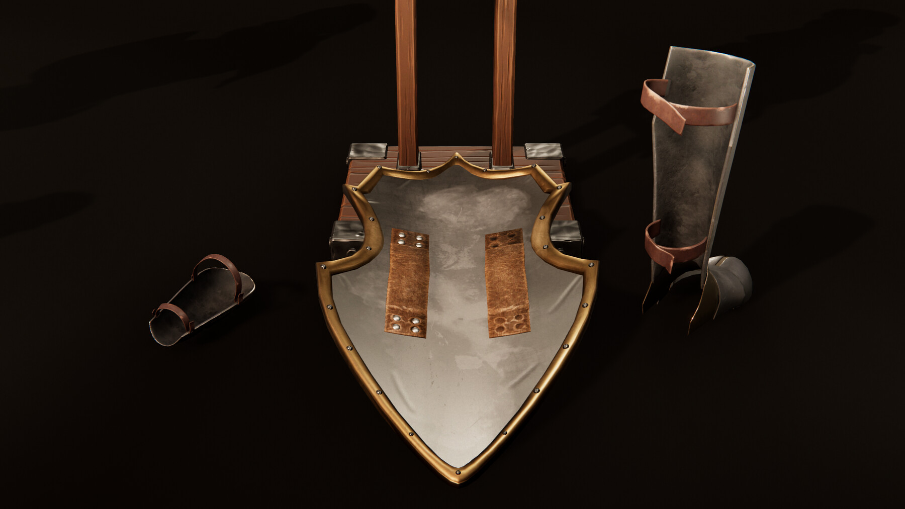 ArtStation - Medieval Village - Shields and Armours Pack | Game Assets