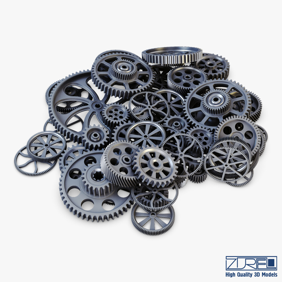 ArtStation - Pile of Scattered Gears v 1 | Resources