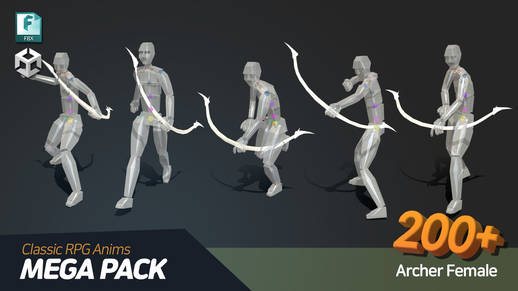 ArtStation - RPG Animation Mega Pack [Archer Female] | Game Assets